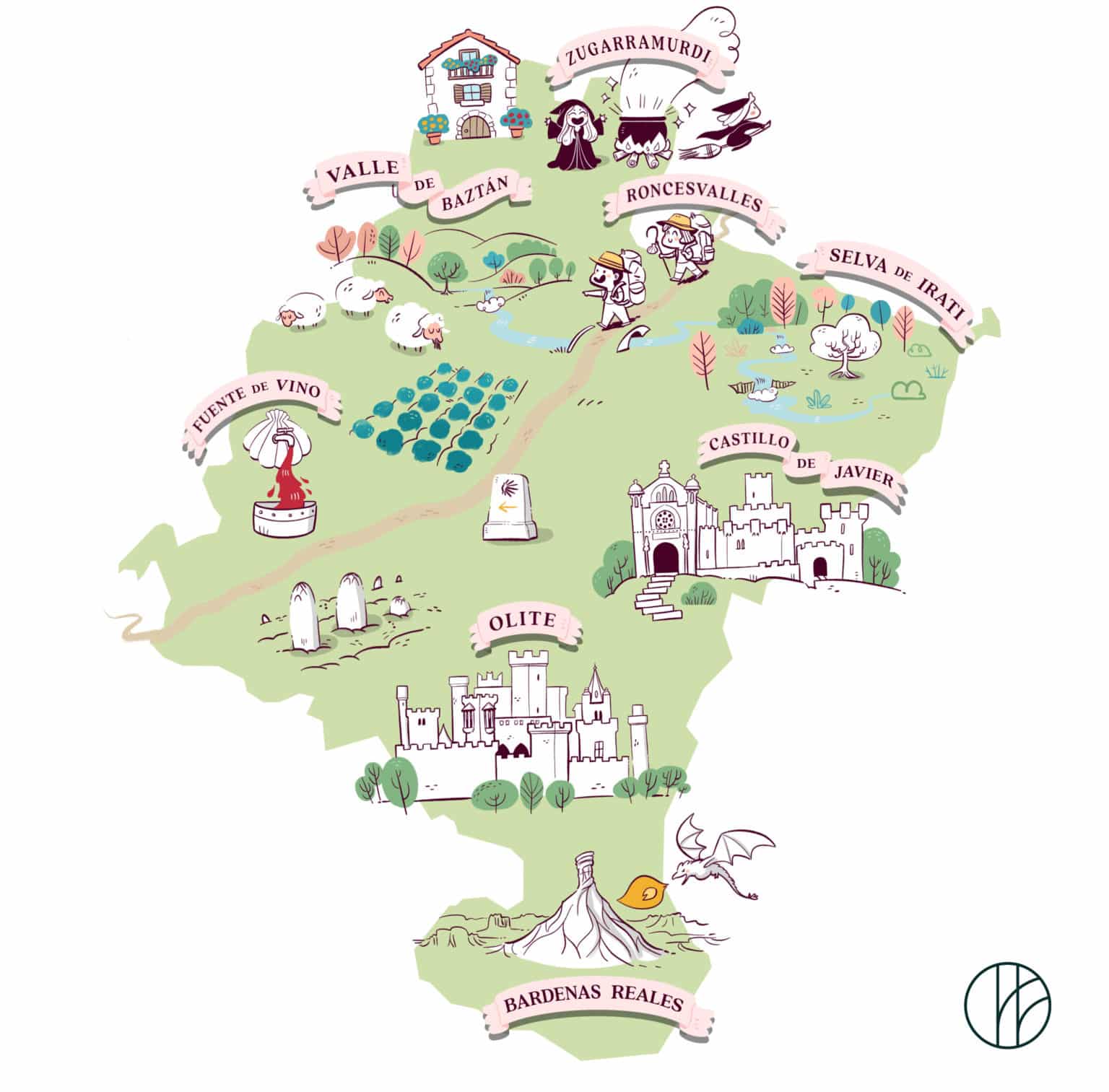 Mapa de qué visitar en Navarra: los 9 imprescindibles